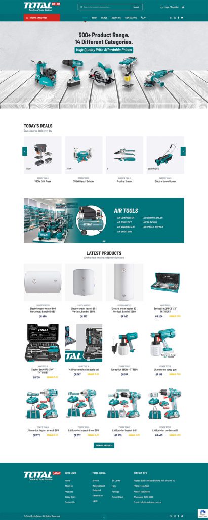 Total Tools Qatar - New Waves App Development Qatar